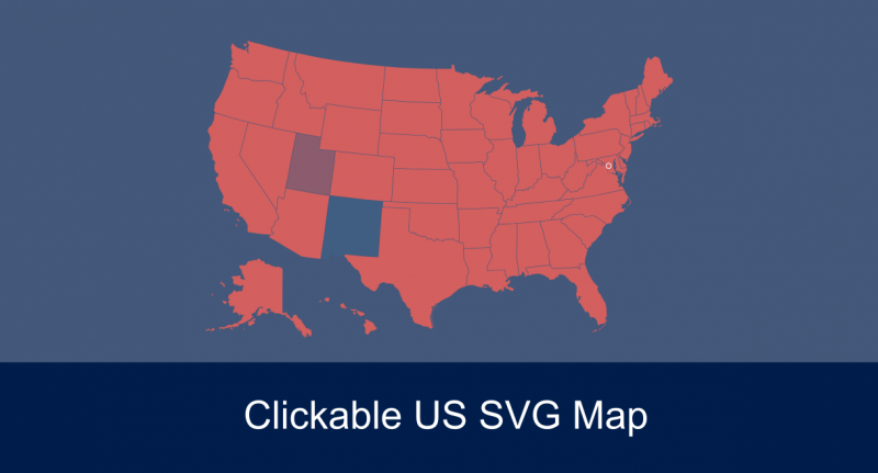 Clickable US SVG Map – Pluginette